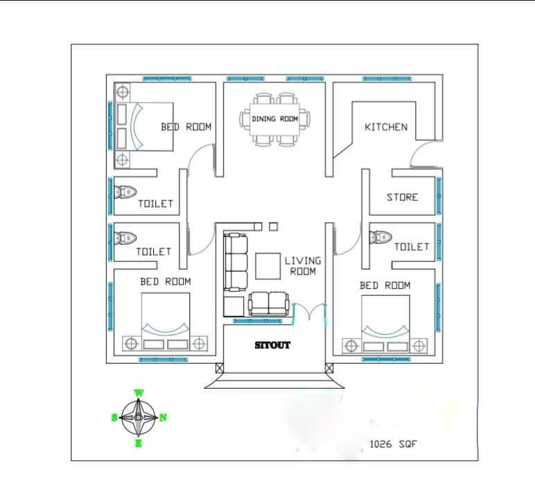 1026 Sq Ft 3 Bath Attached Bedroom Beautiful House And Plan 15 40 1026 Sq Ft 3 Bath Attached Bedroom Beautiful House And Plan 15 40
