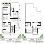 1148 Square Feet 3 BHK Contemporary Style Double Floor House and Plan ...