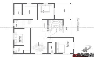 1350 Square Feet 3 Bedroom Traditional Style Beautiful House and Plan ...