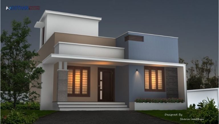 850 Sq Ft 2BHK Contemporary Style Modern Beautiful House Design, 12-15 ...