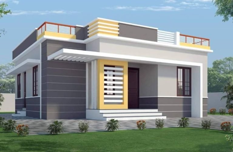 1100 Sq Ft 3BHK Contemporary Style Single-Storey House and Plan, 16.50 ...