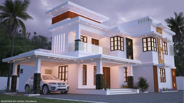 2337 Sq Ft 5BHK Contemporary Flat Roof Two-Storey House Design - Home ...