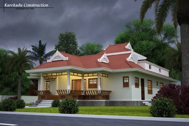 1865 Sq Ft 3BHK Traditional Style Single Floor Beautiful House Design ...