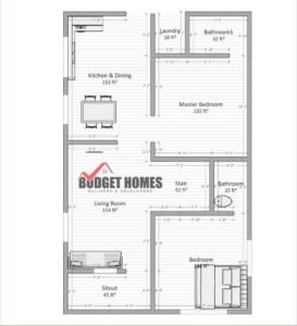 850 Sq Ft 2BHK Beautiful Single Floor House and Free Plan - Home Pictures