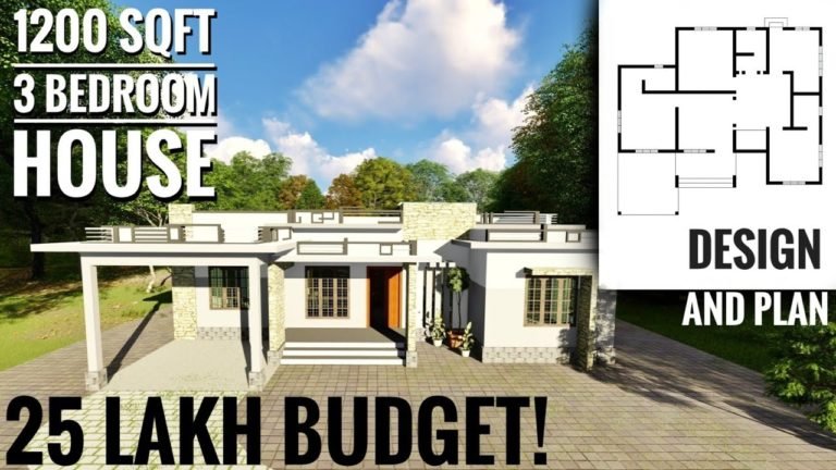 Low Budget Kerala Home Design With 3D Plan - Home Pictures