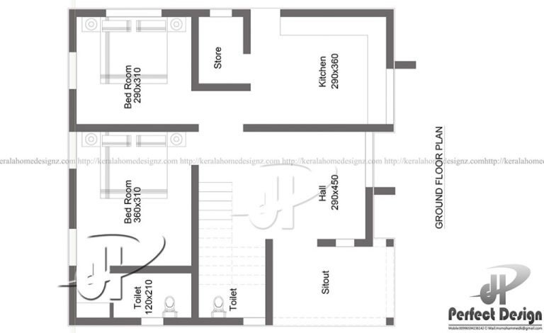 700 Sq Ft 2BHK Contemporary Style Home and Free Plan, 10 Lacks - Home ...