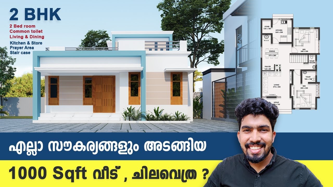 990 Sq Ft 2BHK Modern Single Floor Home and Free Plan - Home Pictures